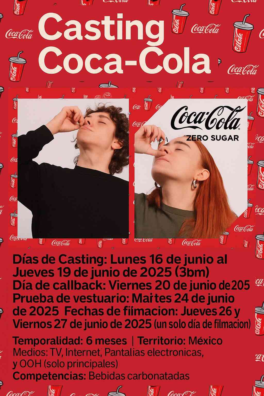 CASTING COCA COLA - Agencia de Modelos